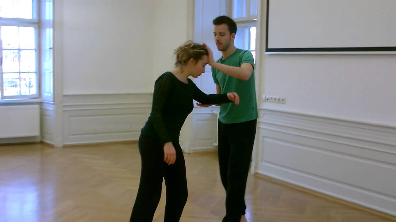 Blind Partner Exercise - IUGTE Physical Theatre Training - YouTube
