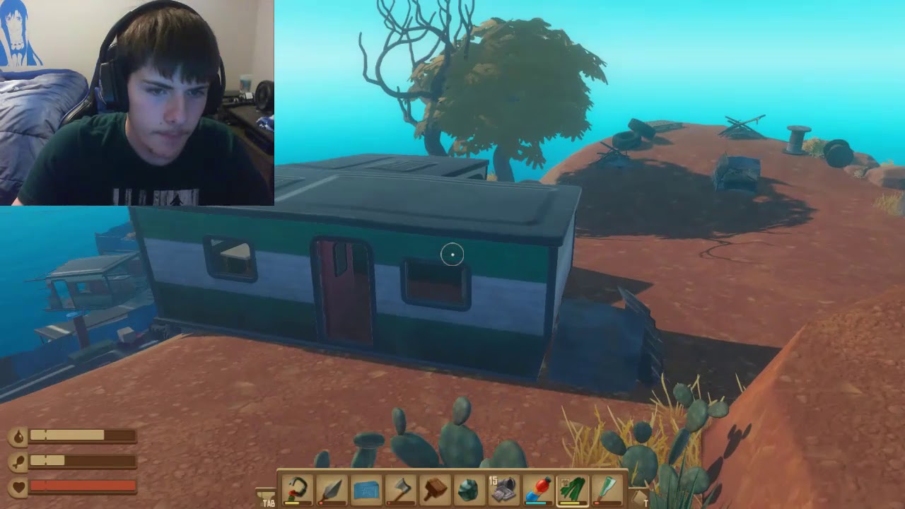 the secrets of caravan town (raft part 13) - YouTube