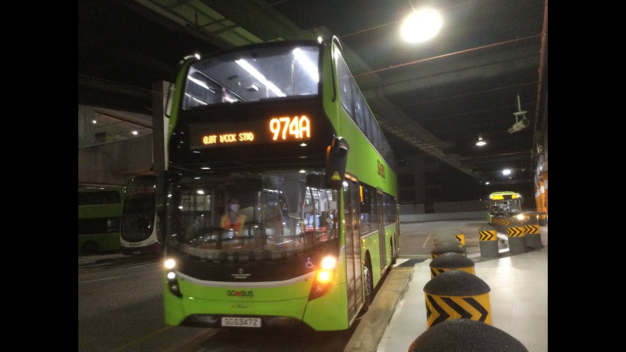 [DEBUT 3-Door Bus] SBST Bus Service 974A [SG6347Z]: Joo Koon Int → Pioneer Stn Exit B - YouTube