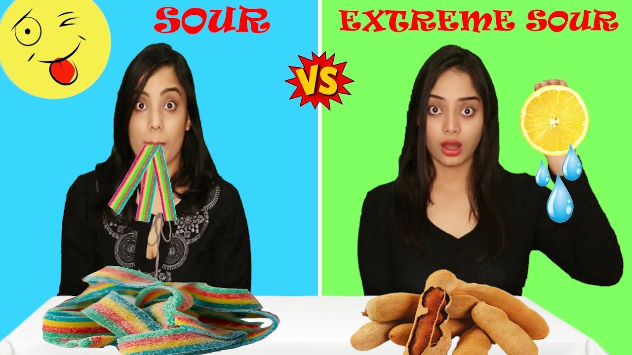 SOUR VS EXTREME SOUR FOOD CHALLENGE | Life Shots - YouTube