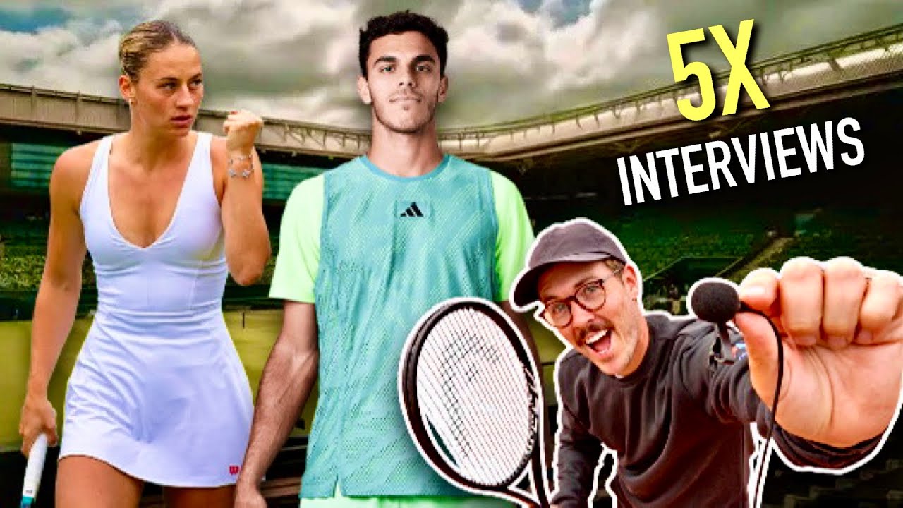 5 Quick Interviews With Pro Tennis Players Before Wimbledon - YouTube