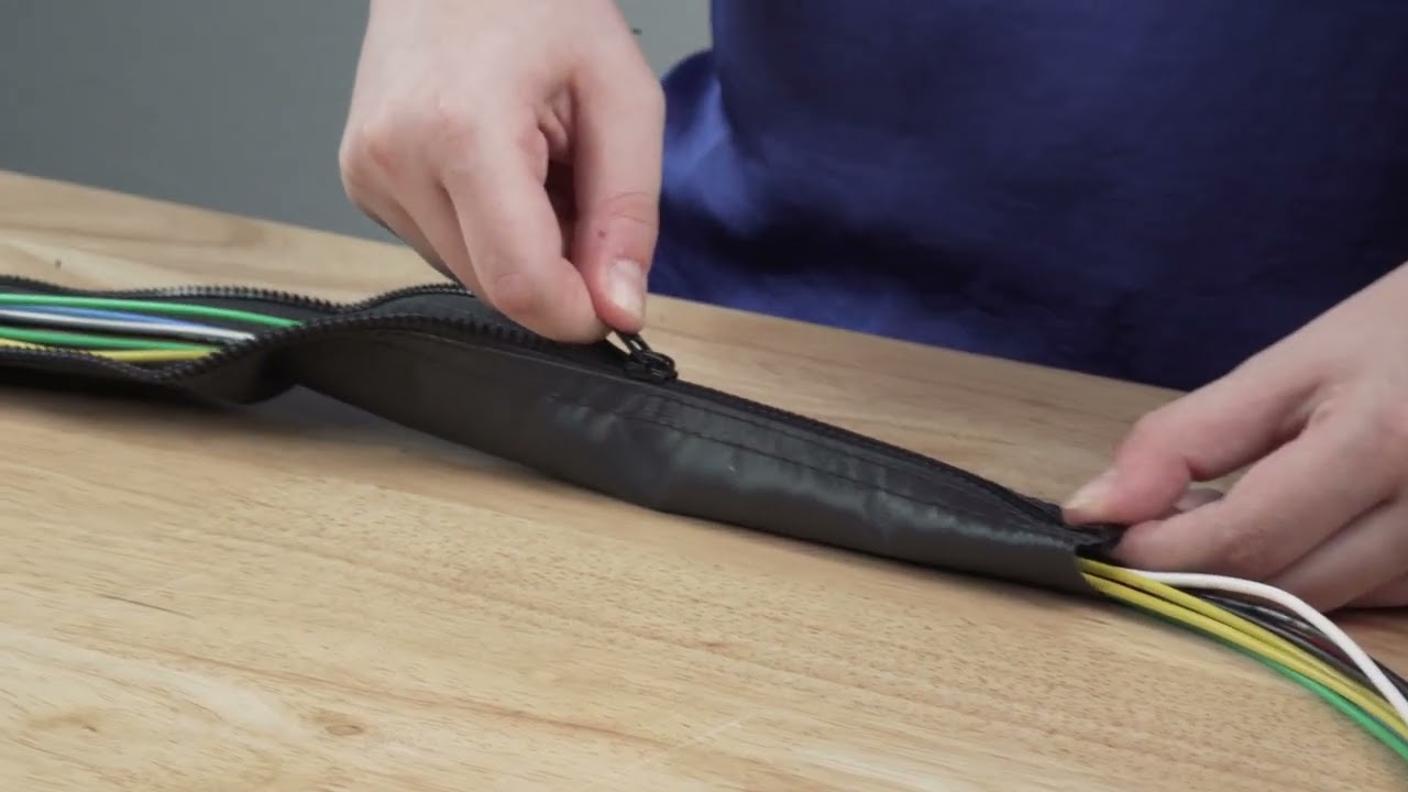 Zip-Wrap | cable bundling | wire protection | cable management | zipper ...