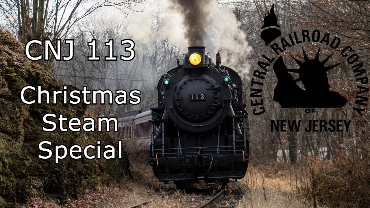 CNJ 113 - Coal Country Christmas Steam Special - YouTube