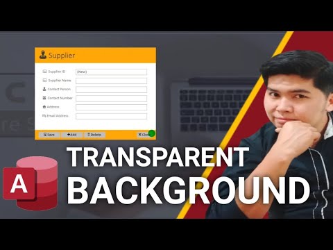 How to Create Transparent Background in Microsoft Access - YouTube