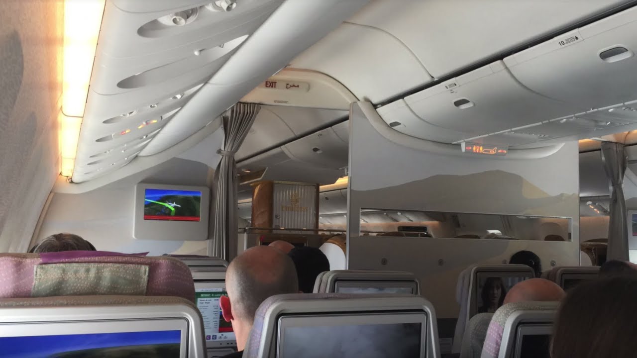 Emirates Flight Experience: EK388 Dubai to Yangon - YouTube