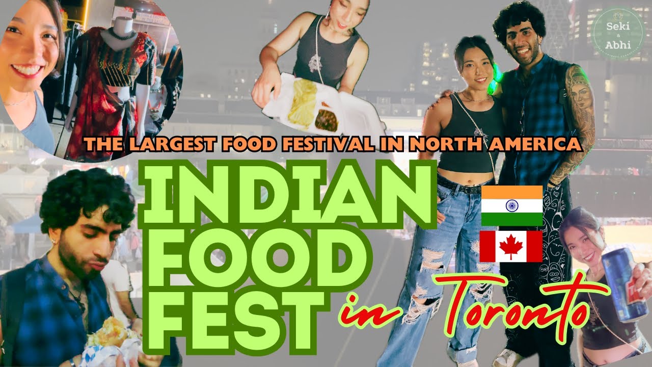 Discover Indian Food Festival | New couple vlog | Indian foreign couple ...