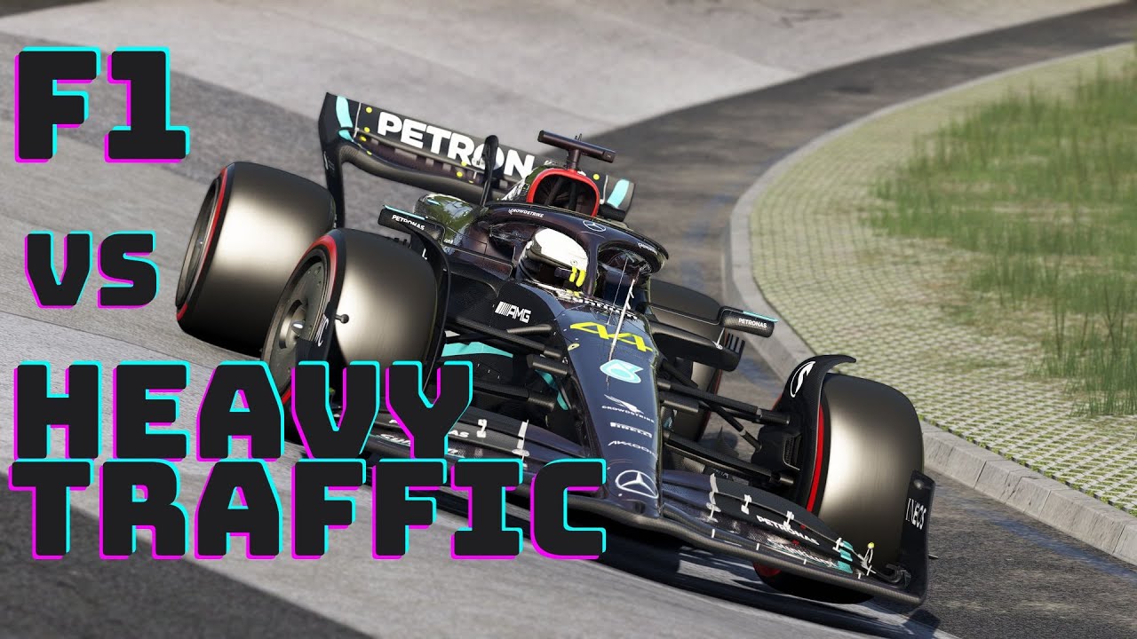 F1 car vs traffic in the nürburgring - YouTube