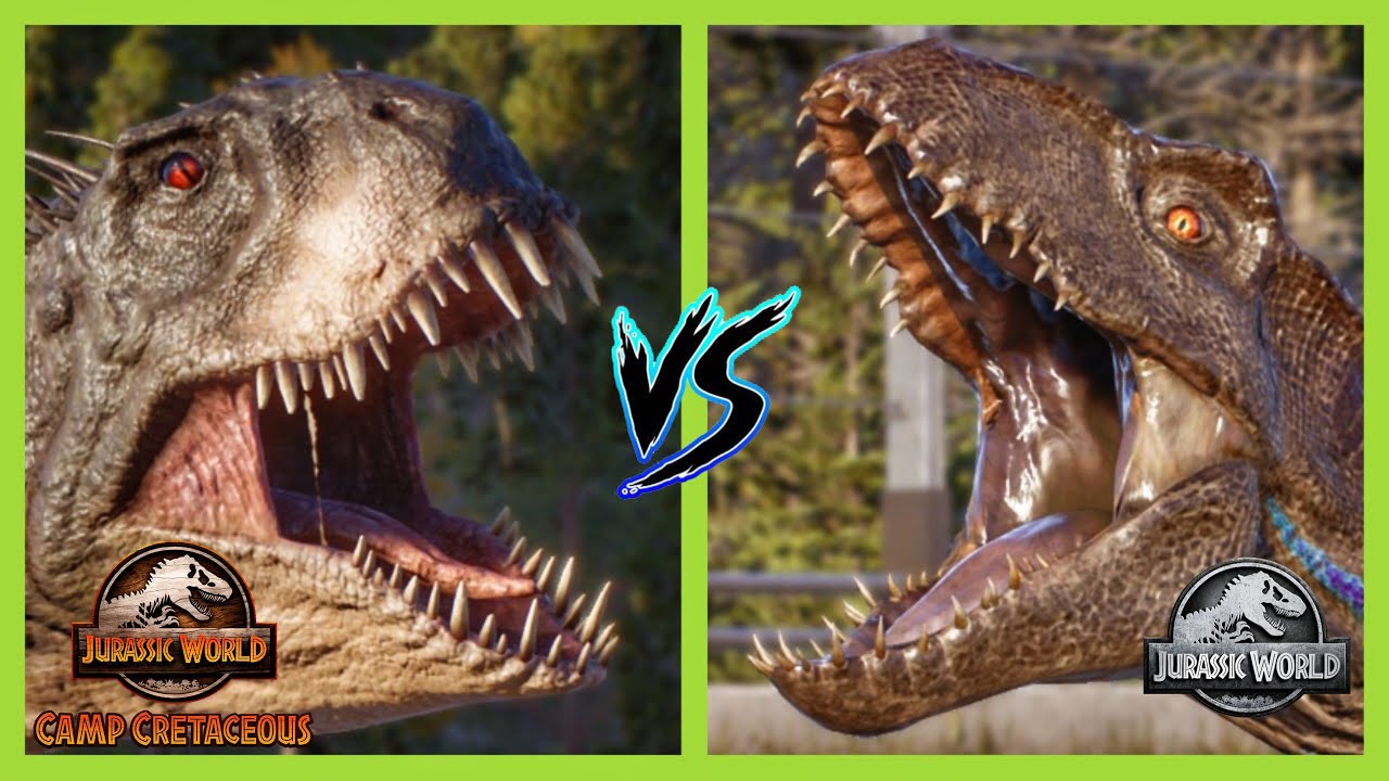 DEATH BATTLE - SCORPIOS REX VS INDORAPTOR - JURASSIC WORLD EVOLUTION 2 ...