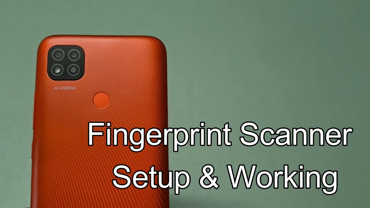 Redmi 9 Fingerprint Scanner Setup & Working - YouTube
