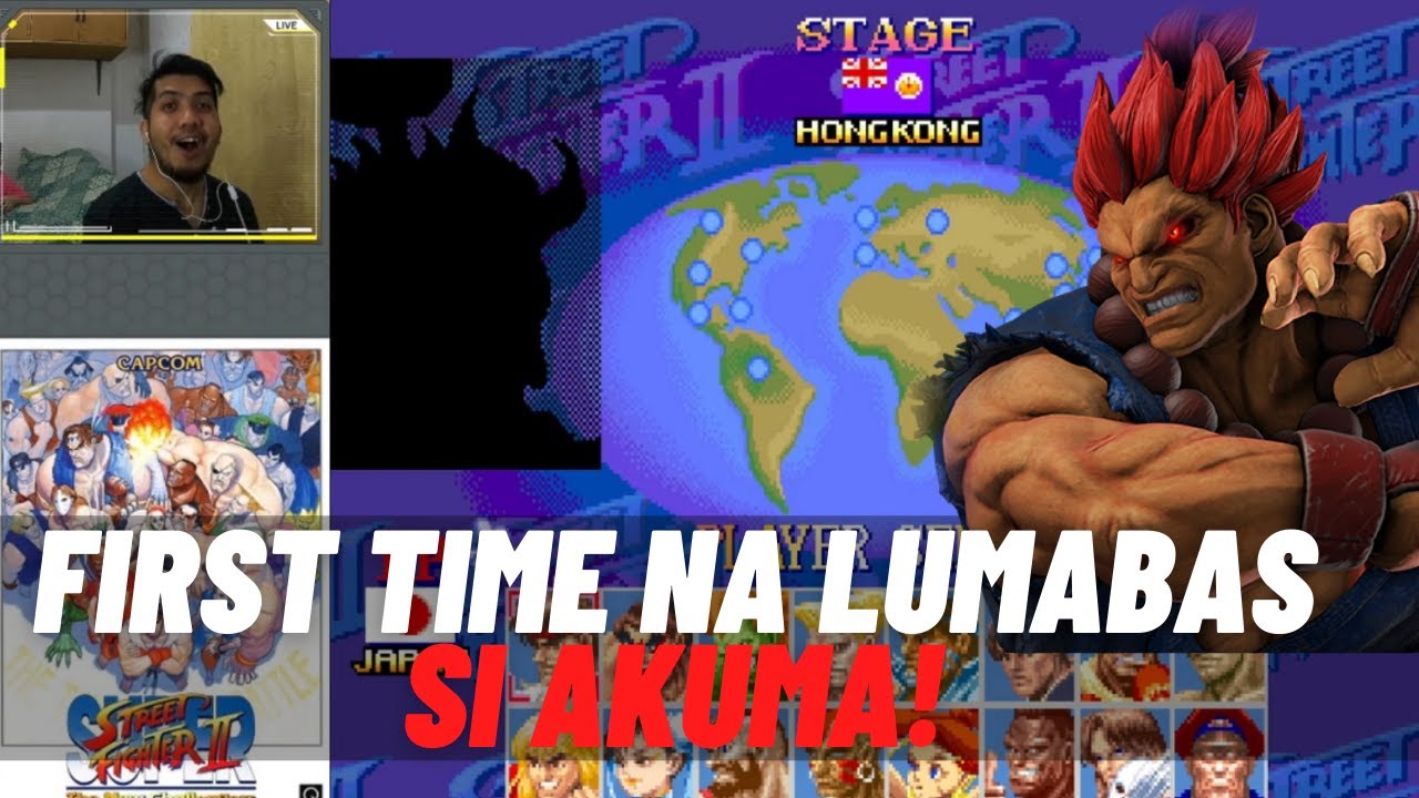 Akuma first appearance in Street Fighter! - YouTube