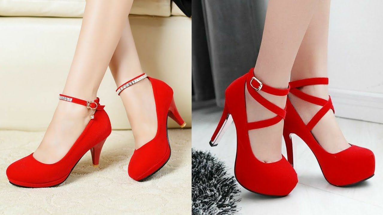 very amazing and unique High Heels in red colour for ladies very ...