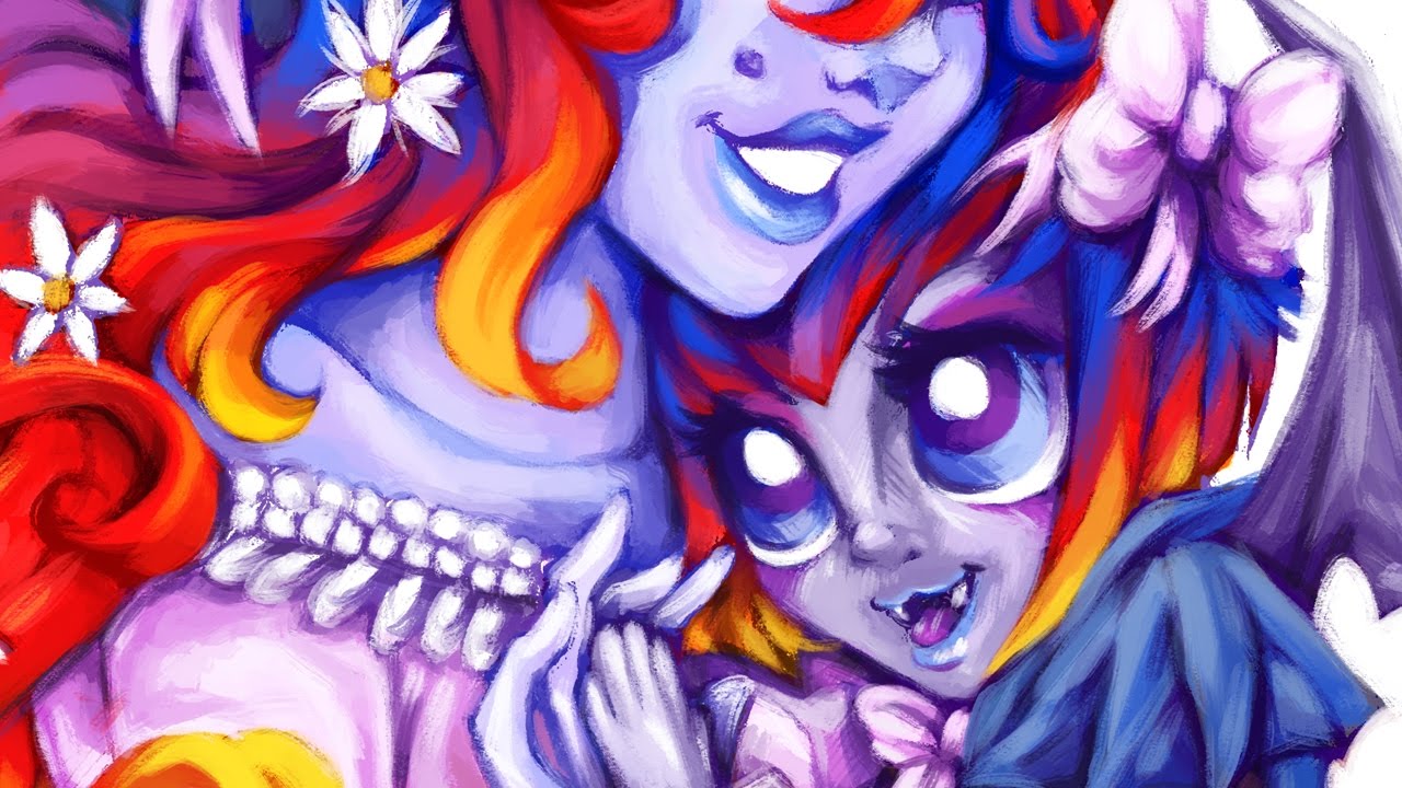 "Cuddle Monsters - Witches and Vampires" Livestream Art - YouTube