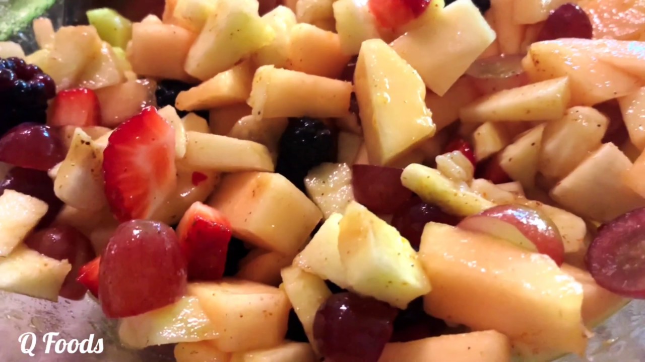 Fruit Chaat (Fruit salad) | Q Foods - YouTube