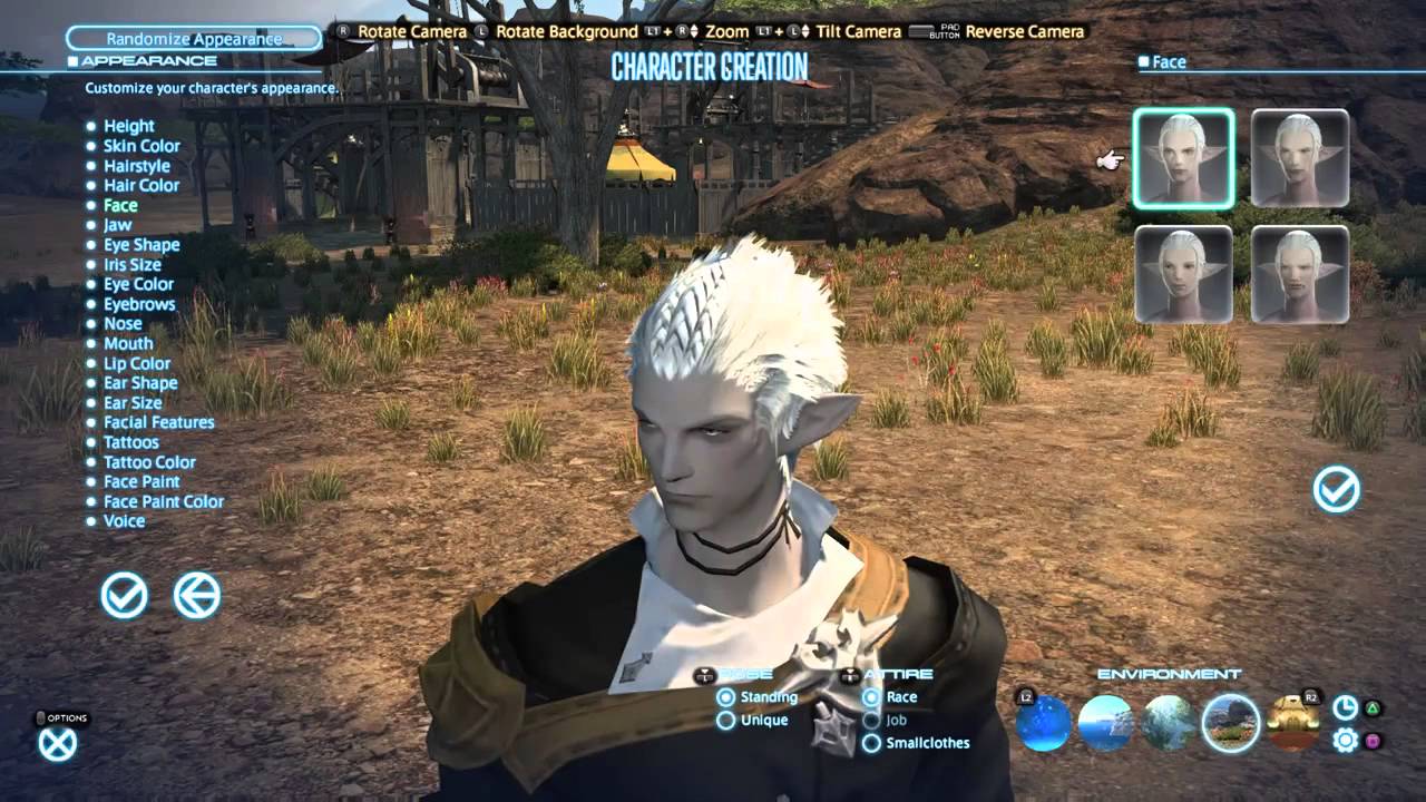 FINAL FANTASY XIV CHARACTER CREATION - YouTube