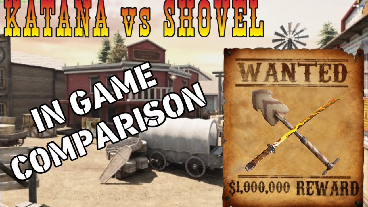 Shovel vs Katana Sword Comparison - COD Mobile Best Melee Weapon Season ...