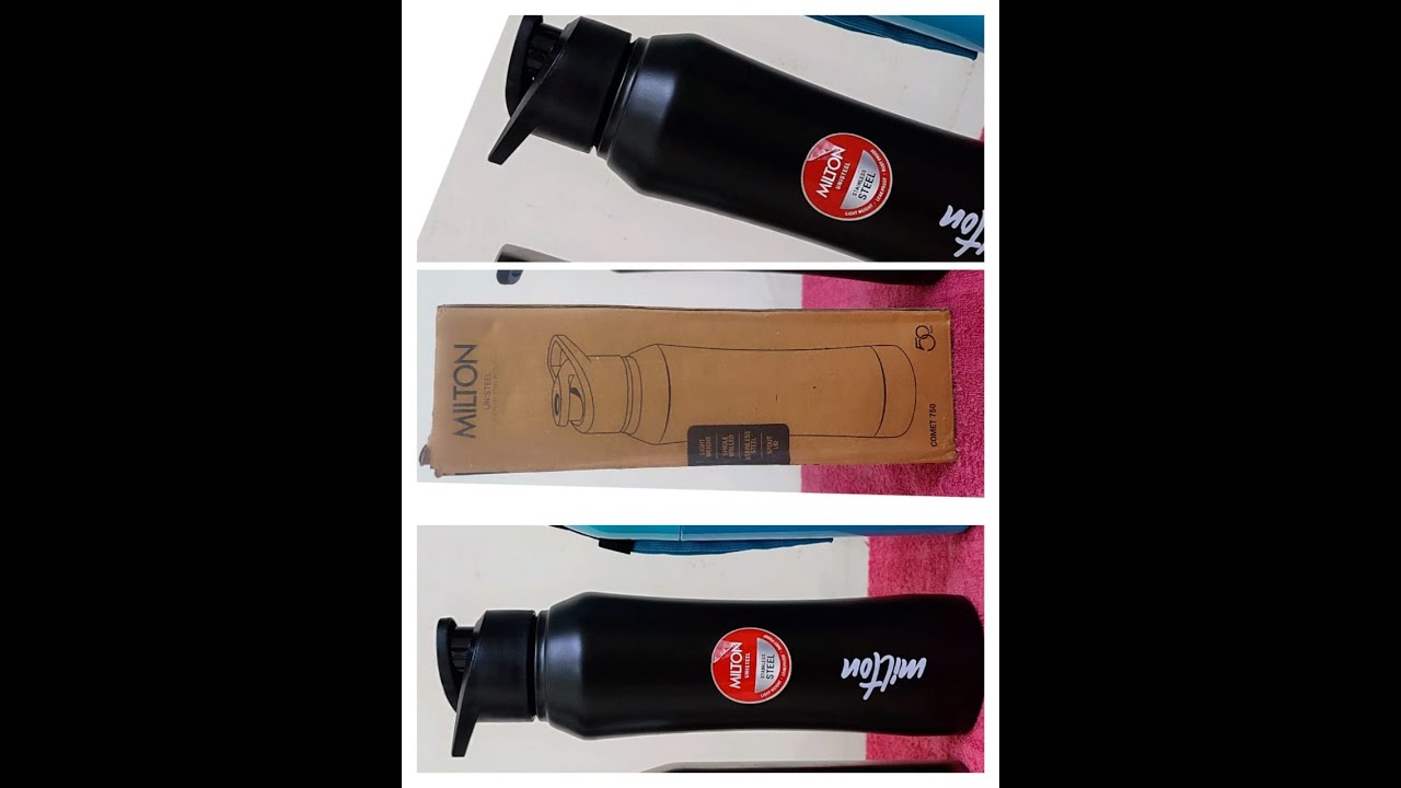 COMET 750 MILTON steel water bottle review - YouTube