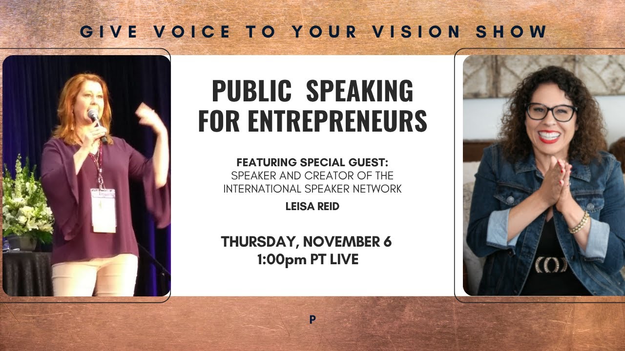 Public Speaking Secrets for Entrepreneurs - YouTube