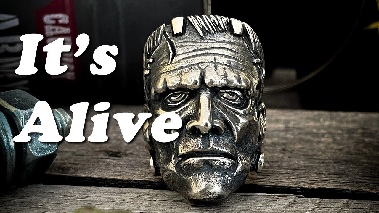Frankenstein's Monster comes to life #handmade #jewelrymaking #artist ...