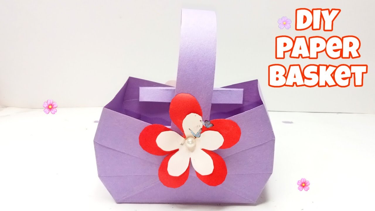 DIY- Paper Basket| How To Make Easy Paper Basket| Seema Art and Craft # ...
