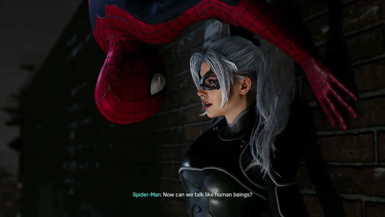 Spider Man beats up Black Cat - Marvel's Spider-Man Remastered - YouTube