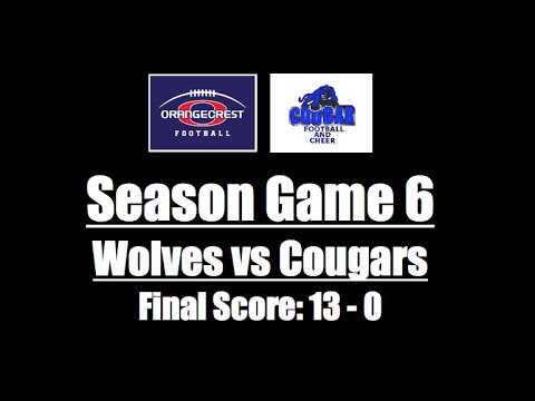 Oct. 18th - Game 6 Orangecrest Wolves vs. Beaumont Cougars (@San ...