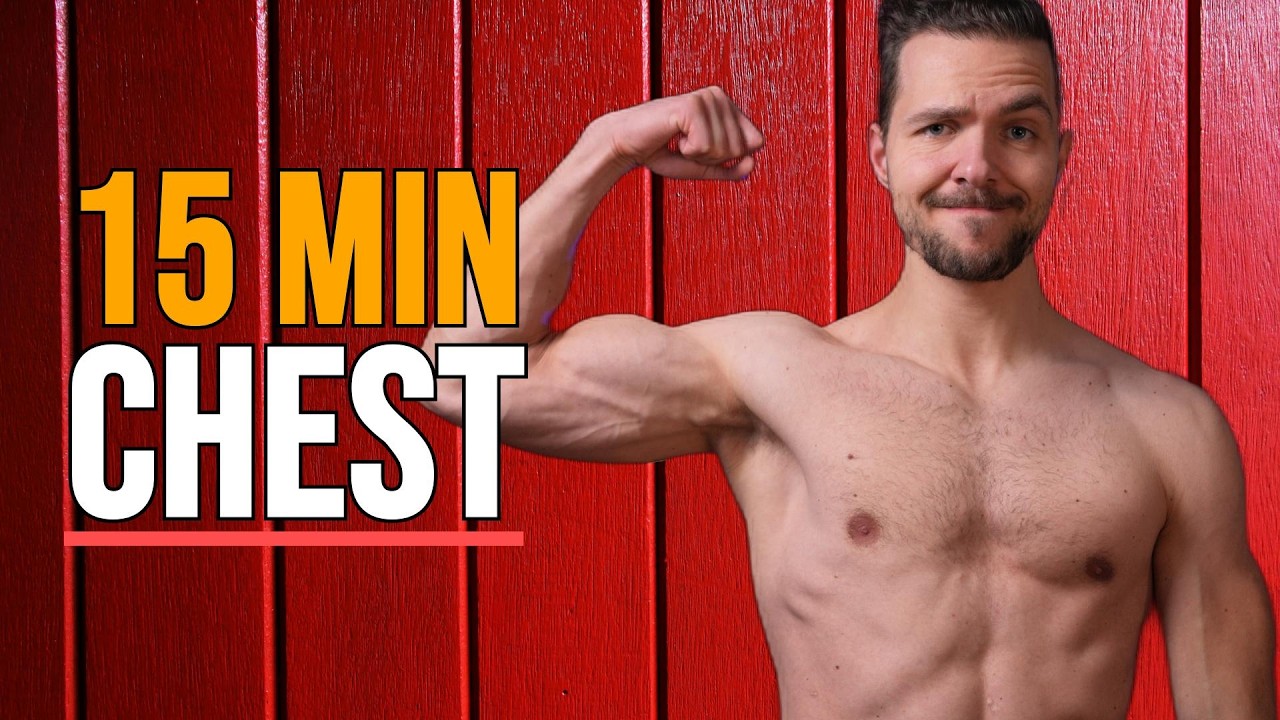 15 Minute BEGINNER CHEST Workout for LOSING WEIGHT | NO EQUIPMENT - YouTube