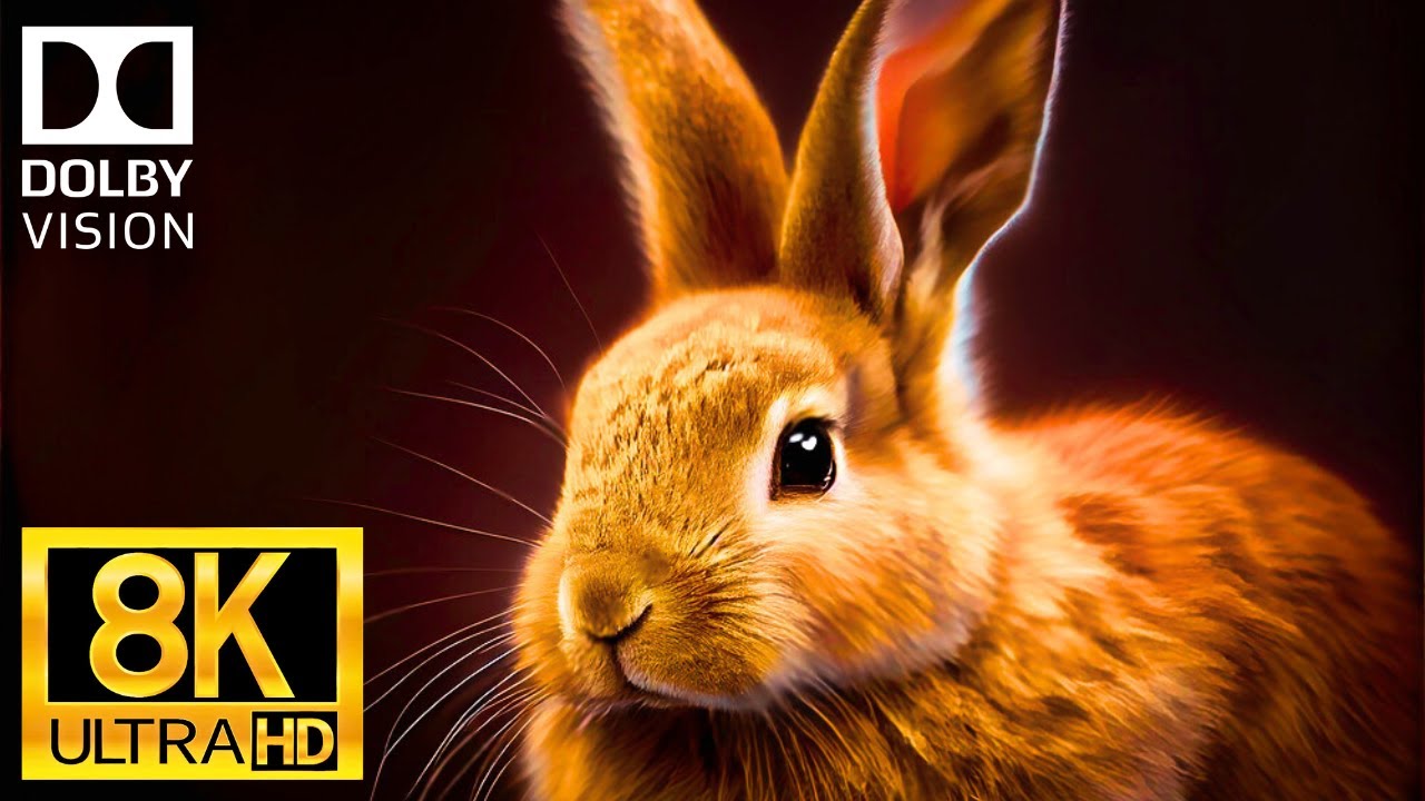 Rabbit 8k 120 FPS Video With Dolby Vision Music - YouTube