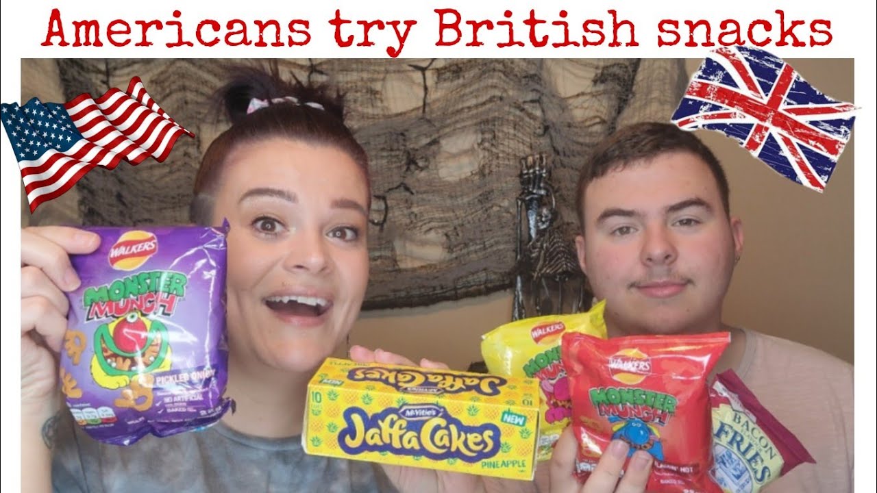 AMERICANS TRY BRITISH SNACKS | #americanstrybritishsnacks 🇬🇧 - YouTube
