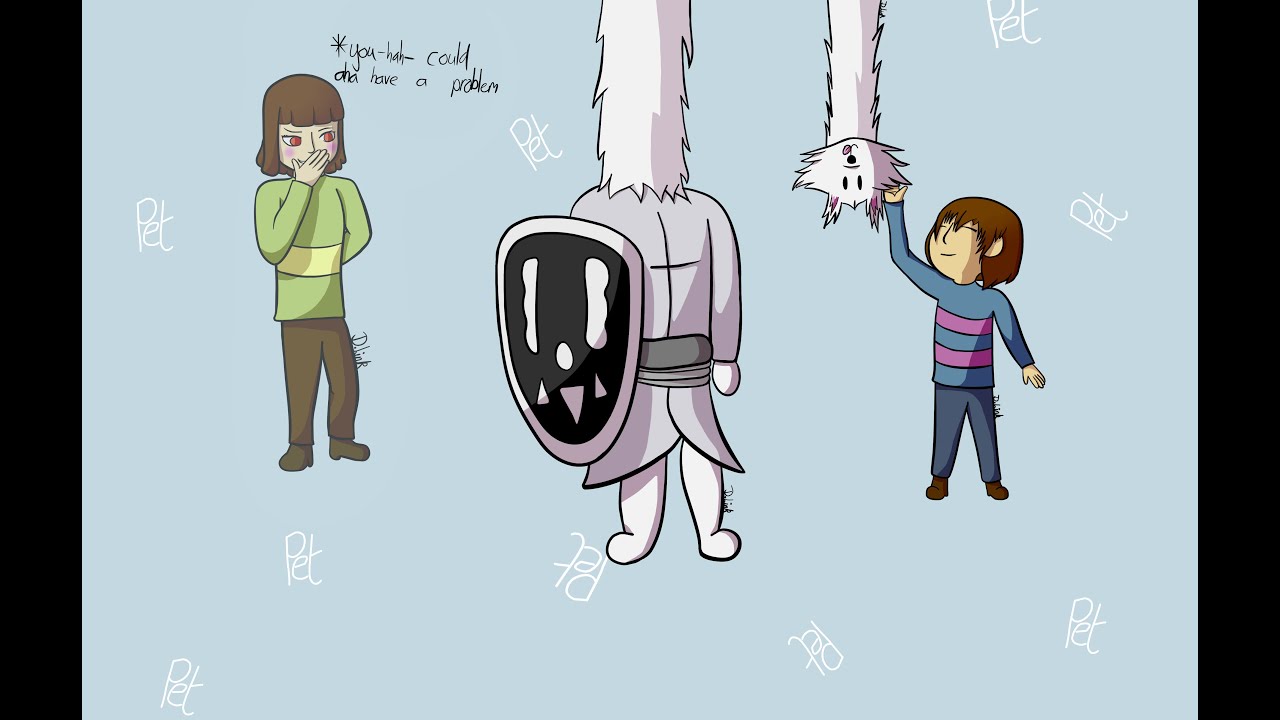 Chara, Frisk and lesser dog | Undertale Speedpaint - YouTube