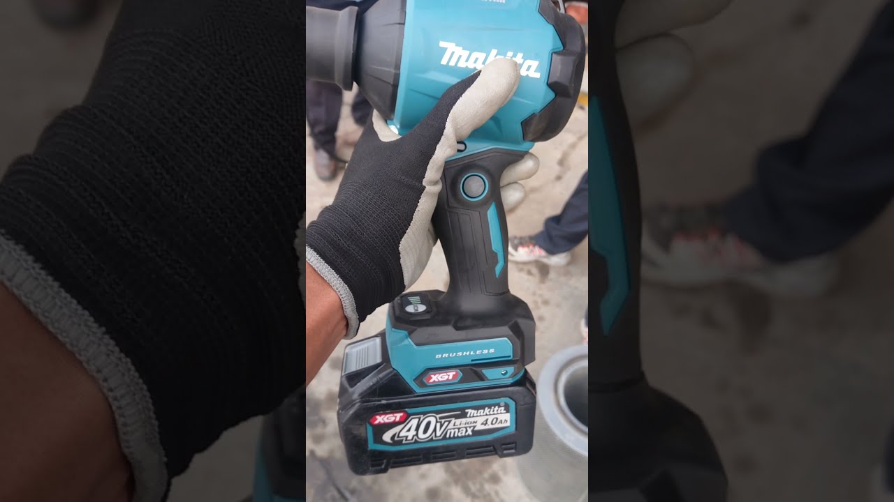 Testing AS001G Makita Dust Blower 40V max - YouTube