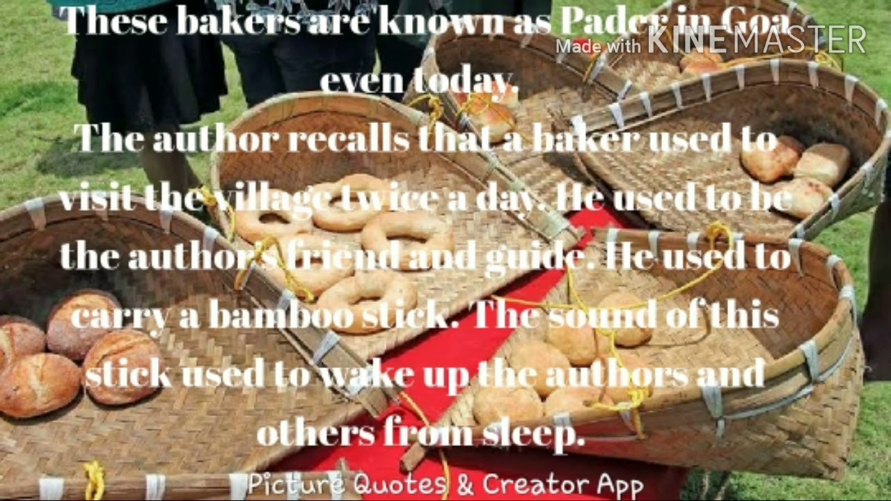 A Baker from Goa detailed Summary Class 10 CBSE(Glimpses of India Part ...