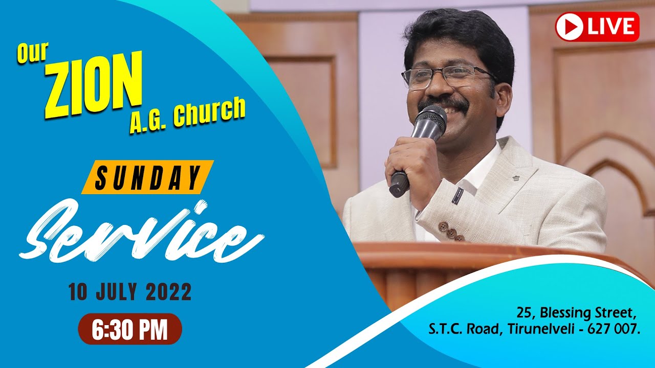 Live | Praise and Worship Service | ZION AG Church | 10-07-2022 - YouTube