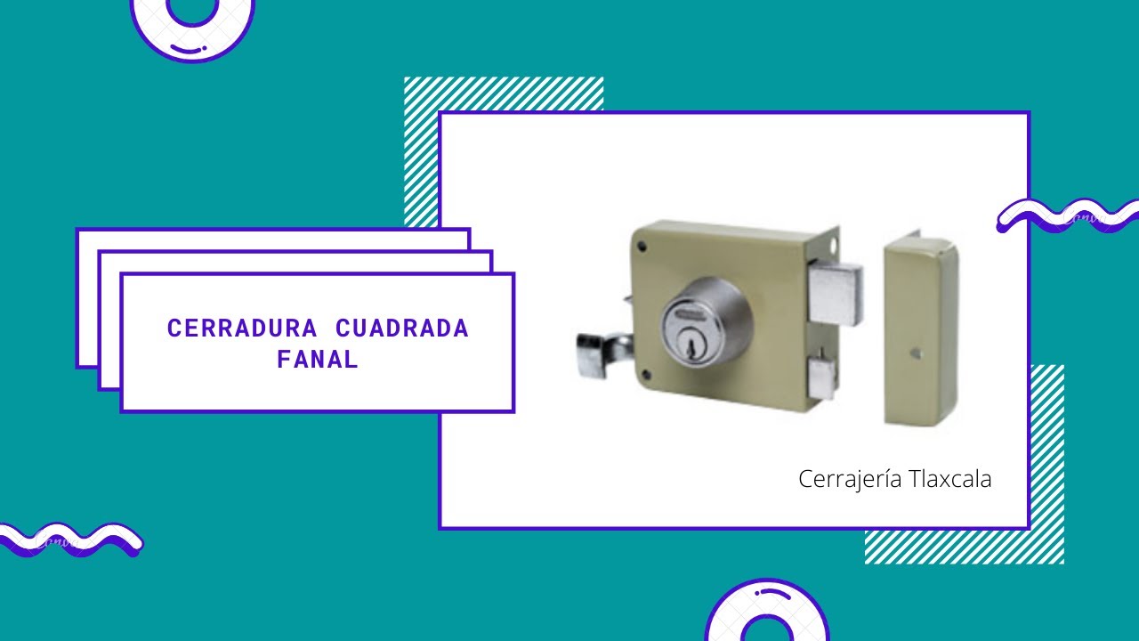 Cómo es por dentro una Cerradura cuadrada fanal - YouTube