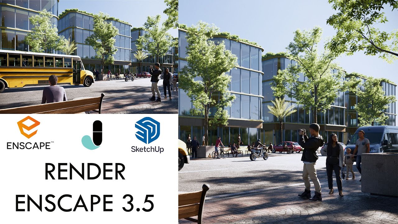 ENSCAPE EXTERIOR RENDERING TUTORIAL #11 || ENSCAPE 3.5 || - YouTube