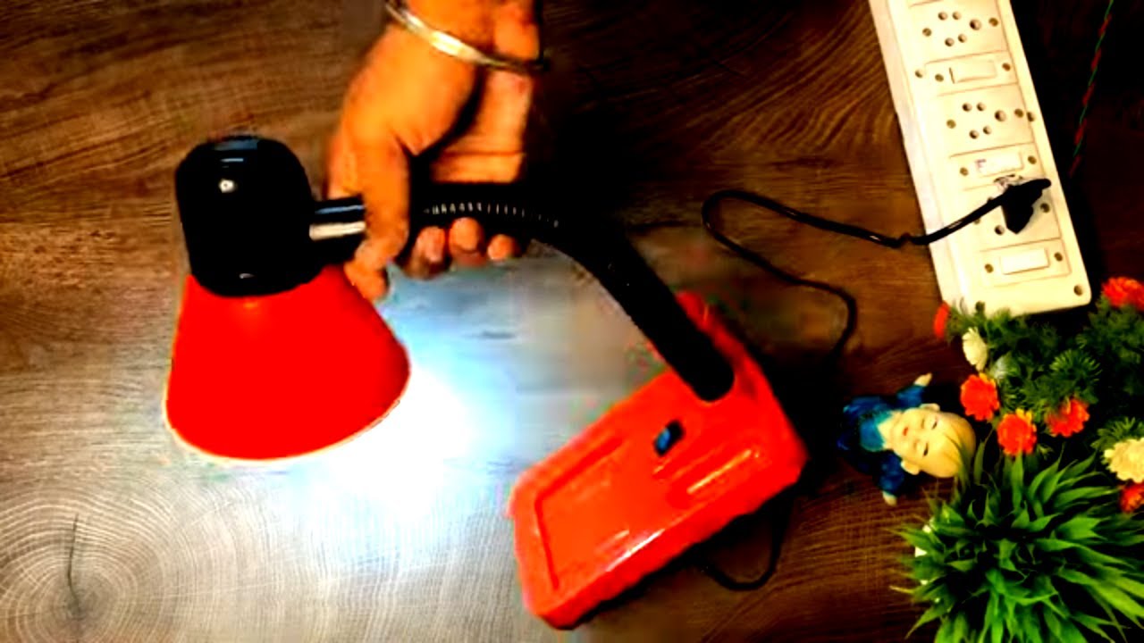 pooshu Red Study lamp Desk Light for School and College Students Study ...