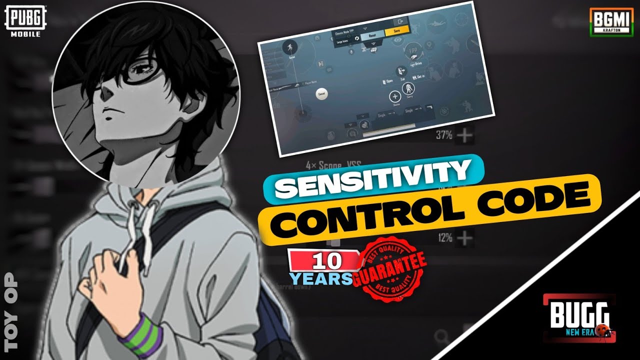 Toy Op Control Code and Sensitivity Best 4 finger claw bgmi | Its BugG - YouTube