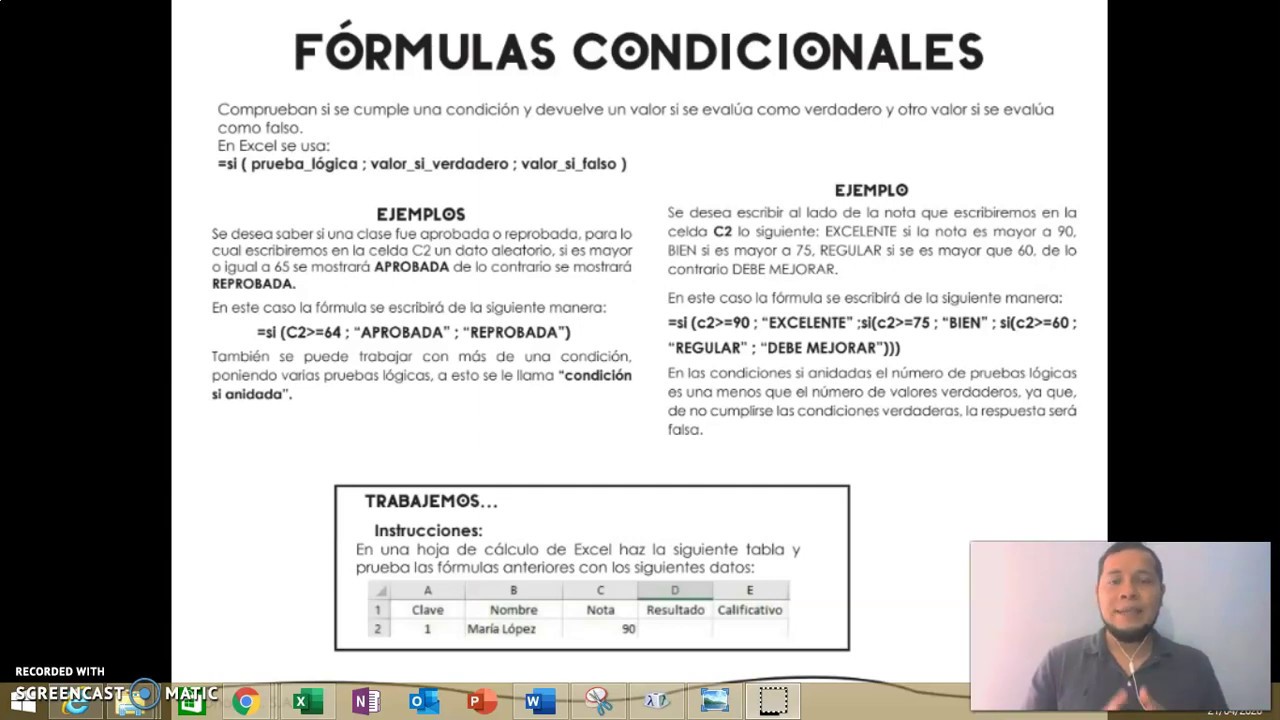 Fórmulas condicionales en Excel. - YouTube