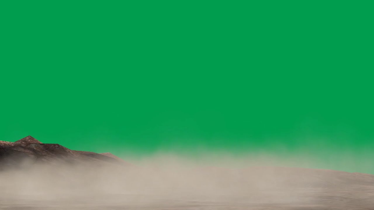 sand storm in the desert - green screen - YouTube