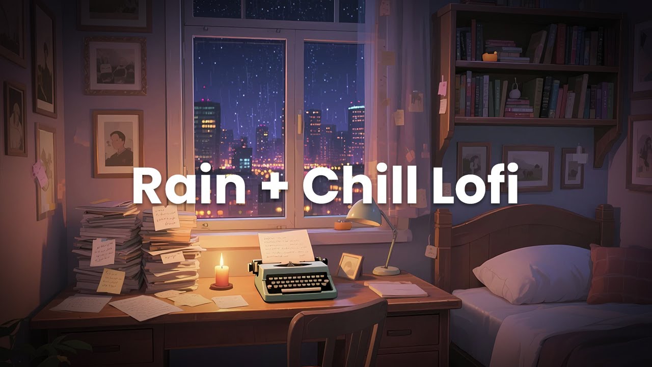 Rainy Night Aesthetic 🌙 with Chill Lofi and Window Ambience to Relax ...