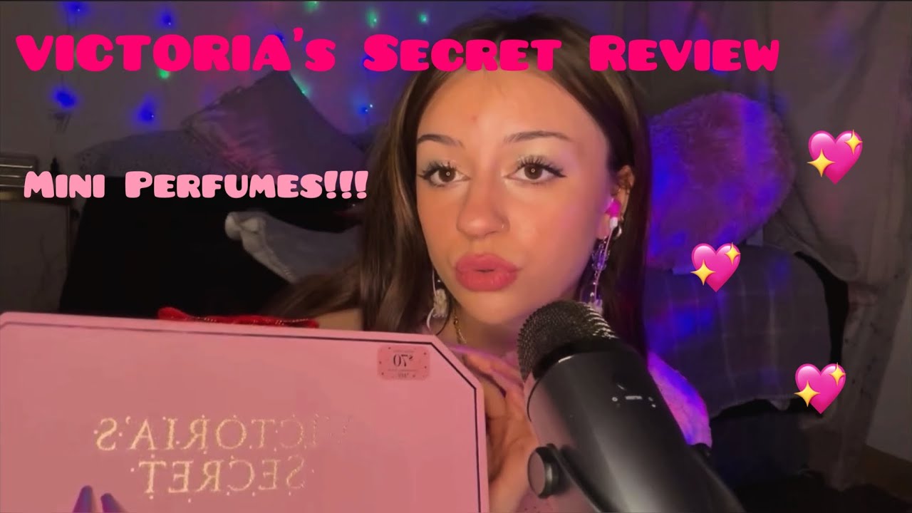 ASMR | Victoria’s Secret Mini Perfume Review 💋💖🛍️ tapping & scratching ...