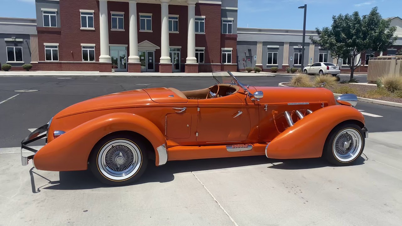1936 Auburn Speedster Metallic Orange - YouTube