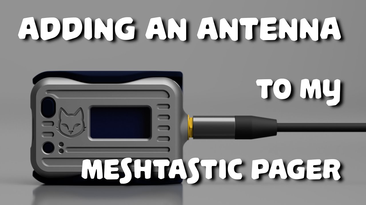 Meshtastic Pager with an External Antenna! - YouTube