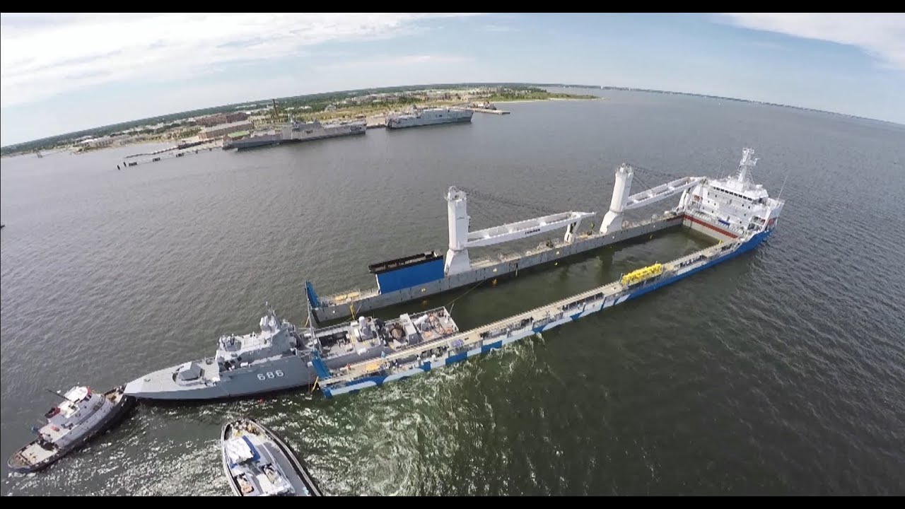 V-shaped hull of FMC made transport a challenge - YouTube