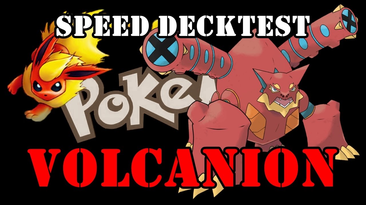 DECK VOLCANION EX DECKTEST SPEED - DECK DE VOLCANION COM FLAREON - YouTube