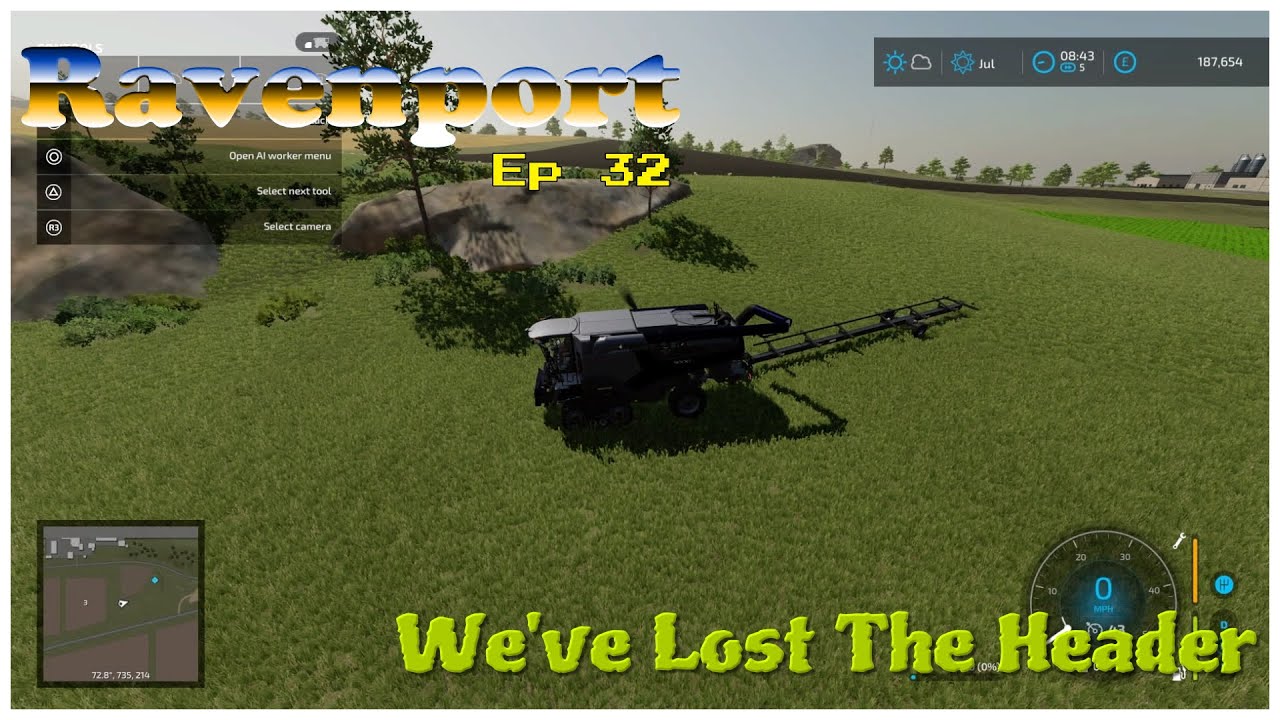 Ravenport/ FS 22/ Ep 32/ We've Lost The Header - YouTube
