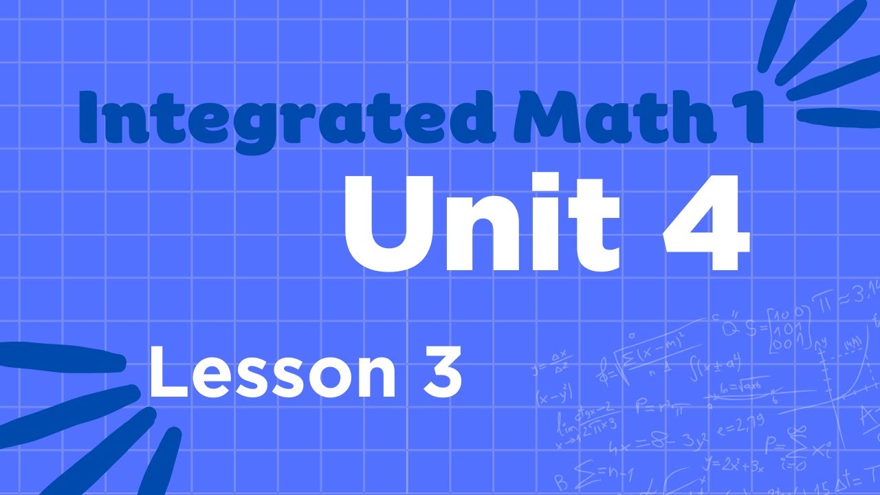 Intercepts and Inequalities ... IM1 UNIT 4 LESSON 3 - YouTube