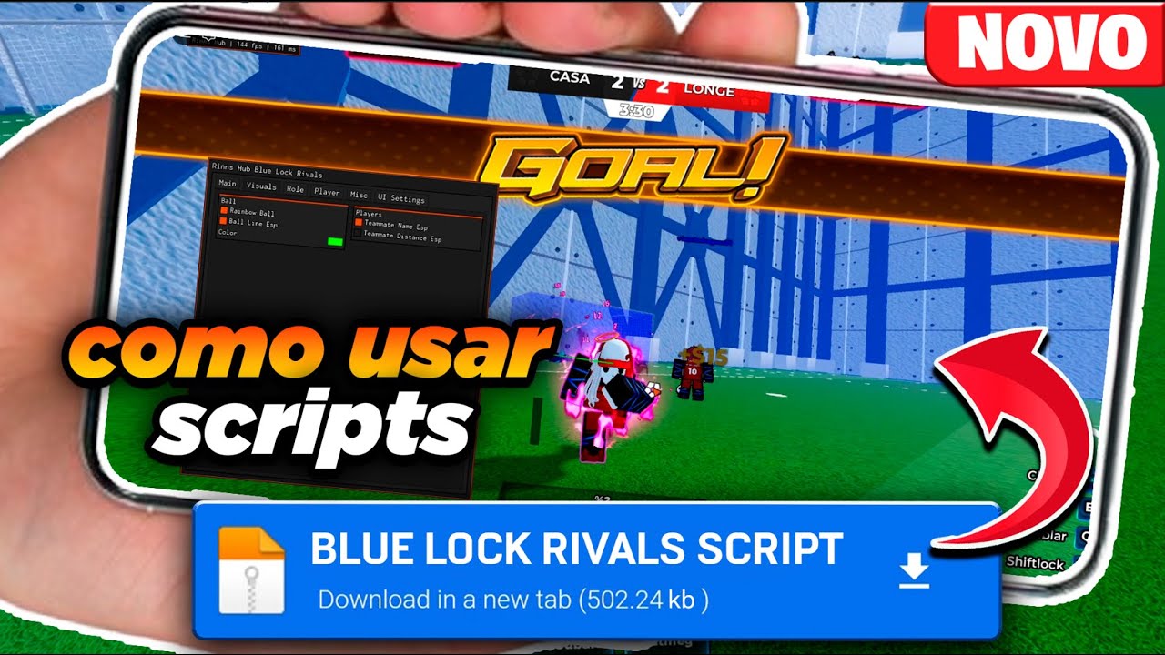 ⚽COMO BAIXAR E COLOCAR SCRIPT NO BLUE LOCK RIVALS NO CELULAR/MOBILE e ...