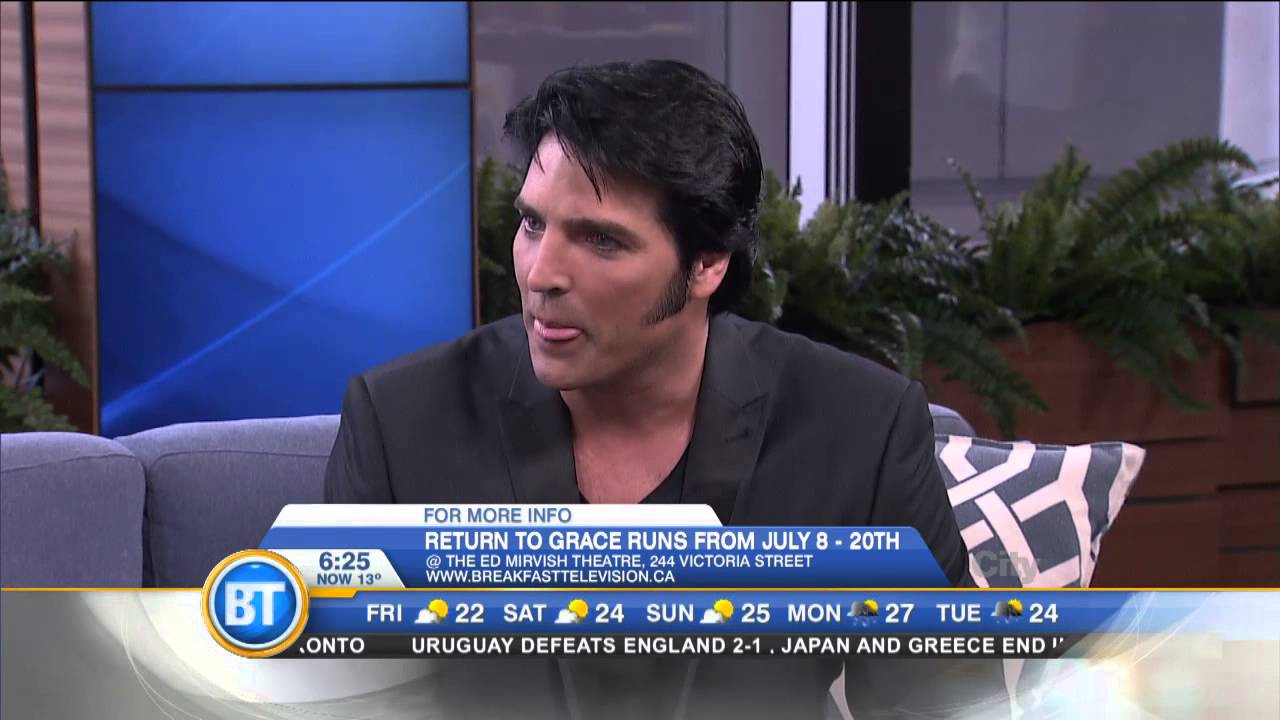 Elvis tribute artist Steve Michaels on Mirvish's Return to Grace - YouTube