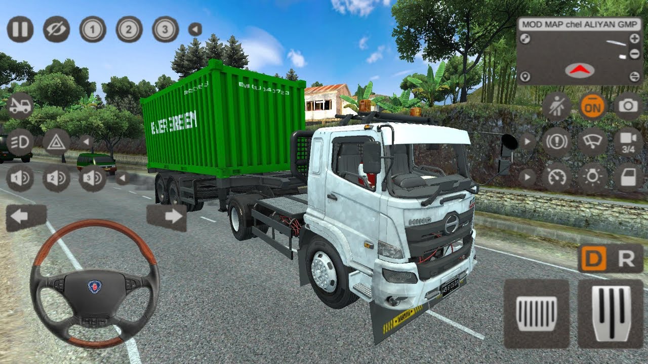 GAME MOBIL TRUK KONTAINER PANJANG EVERGREEN MOD BUSSID - GAME MOBIL TRUK SIMULATOR - GAMES ...