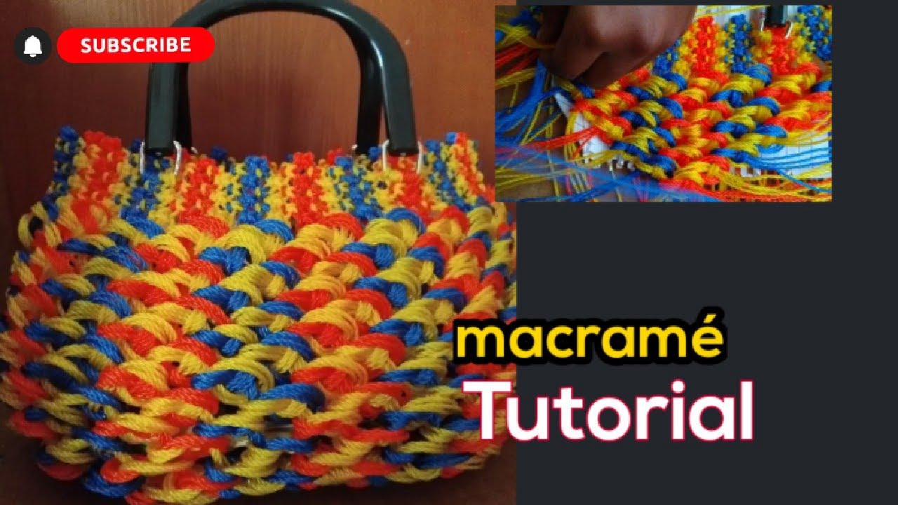 New Design Macramé Bag || Tutorial || New Design || Diymacrame. - YouTube